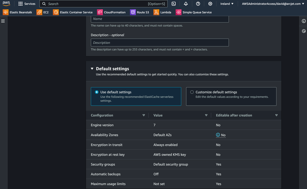 Reviewing AWS ElastiCache Serverless