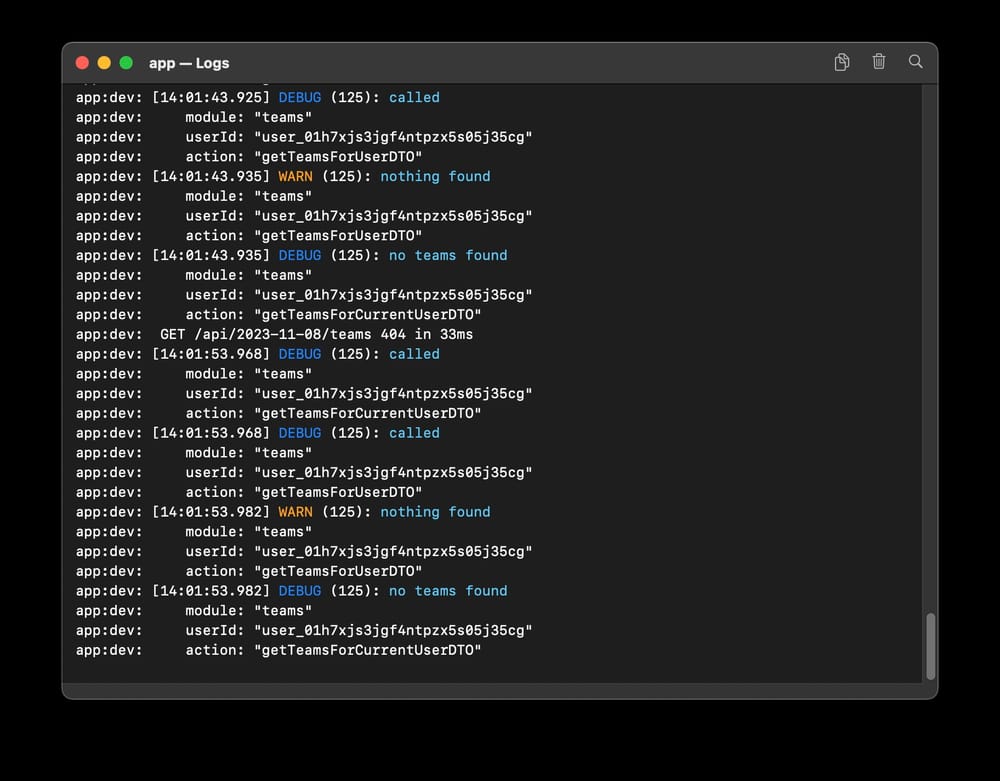 Structured logging for Next.js Structured logging for Next.js