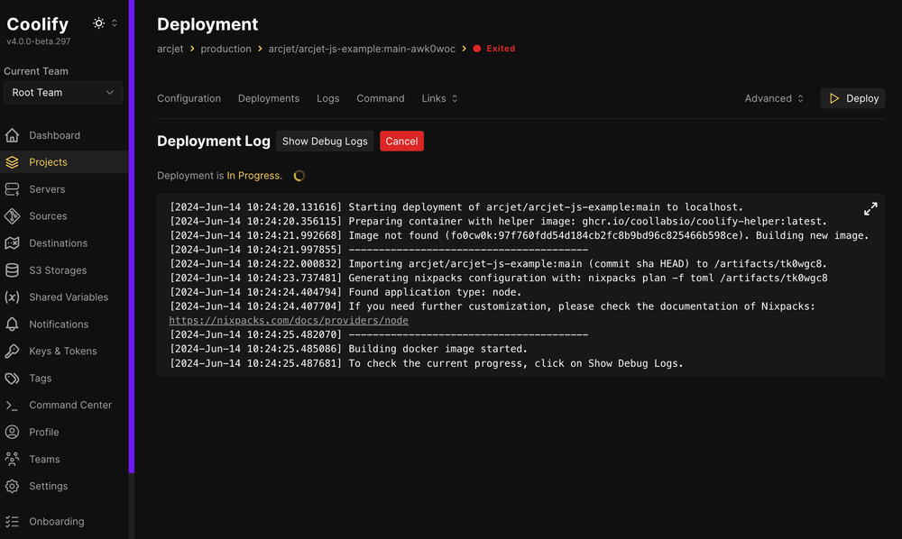 Protecting self-hosted Coolify apps with Tailscale