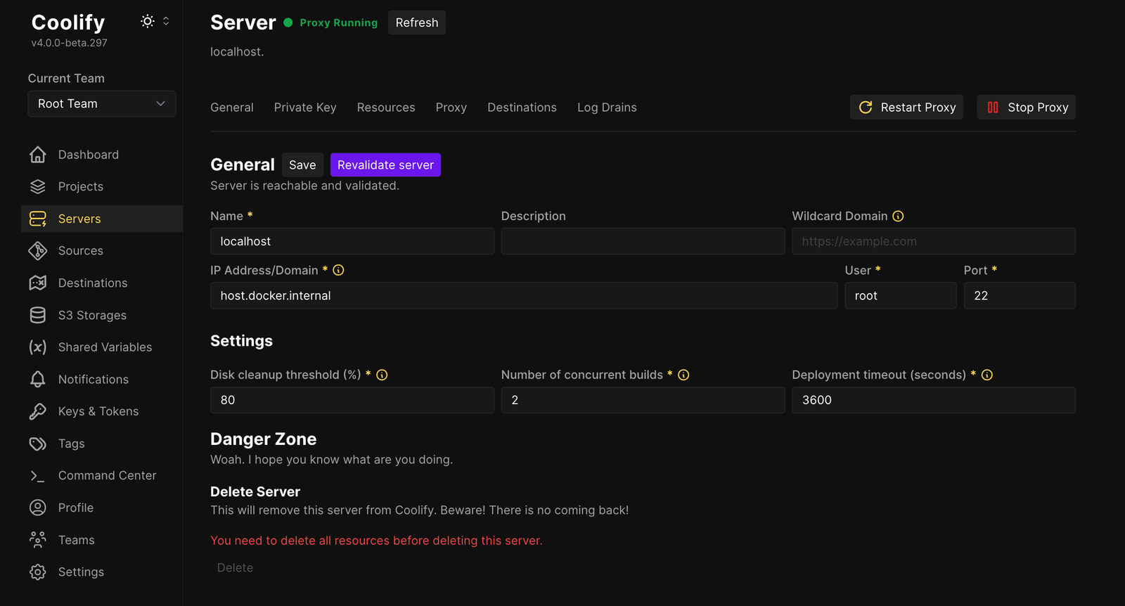 Protecting self-hosted Coolify apps with Tailscale